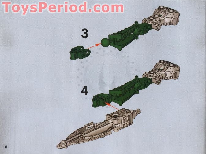 LEGO 8731 Inika Toa Kongu Instructions and Parts List