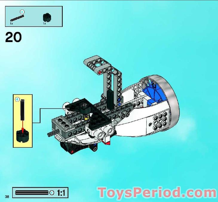 LEGO 8106 Aero Booster Instructions and Parts List