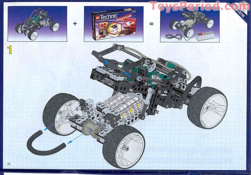 LEGO 8428 Turbo Command Instructions and Parts List