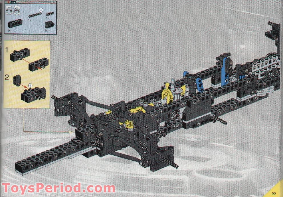 LEGO 8458 Silver Champion Racer Instructions and Parts List