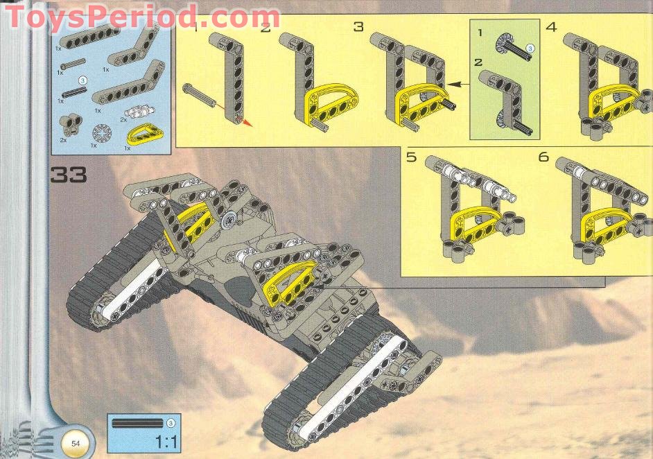 LEGO 8539 Manas Instructions and Parts List
