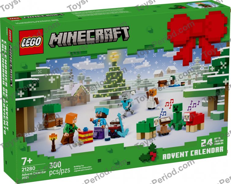 LEGO 21280 Advent Calendar 2025, Minecraft Set Parts List