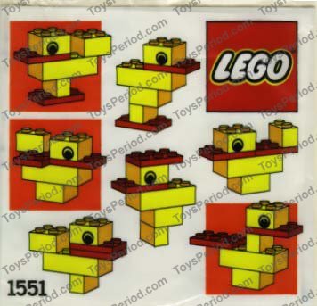 LEGO 1551-1 Chick Set Parts List