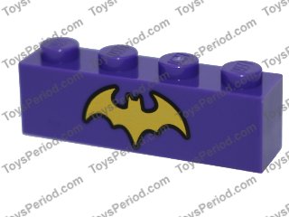 LEGO Sets with Part 3010pb200 Brick 1 x 4 with Yellow Bat Pattern