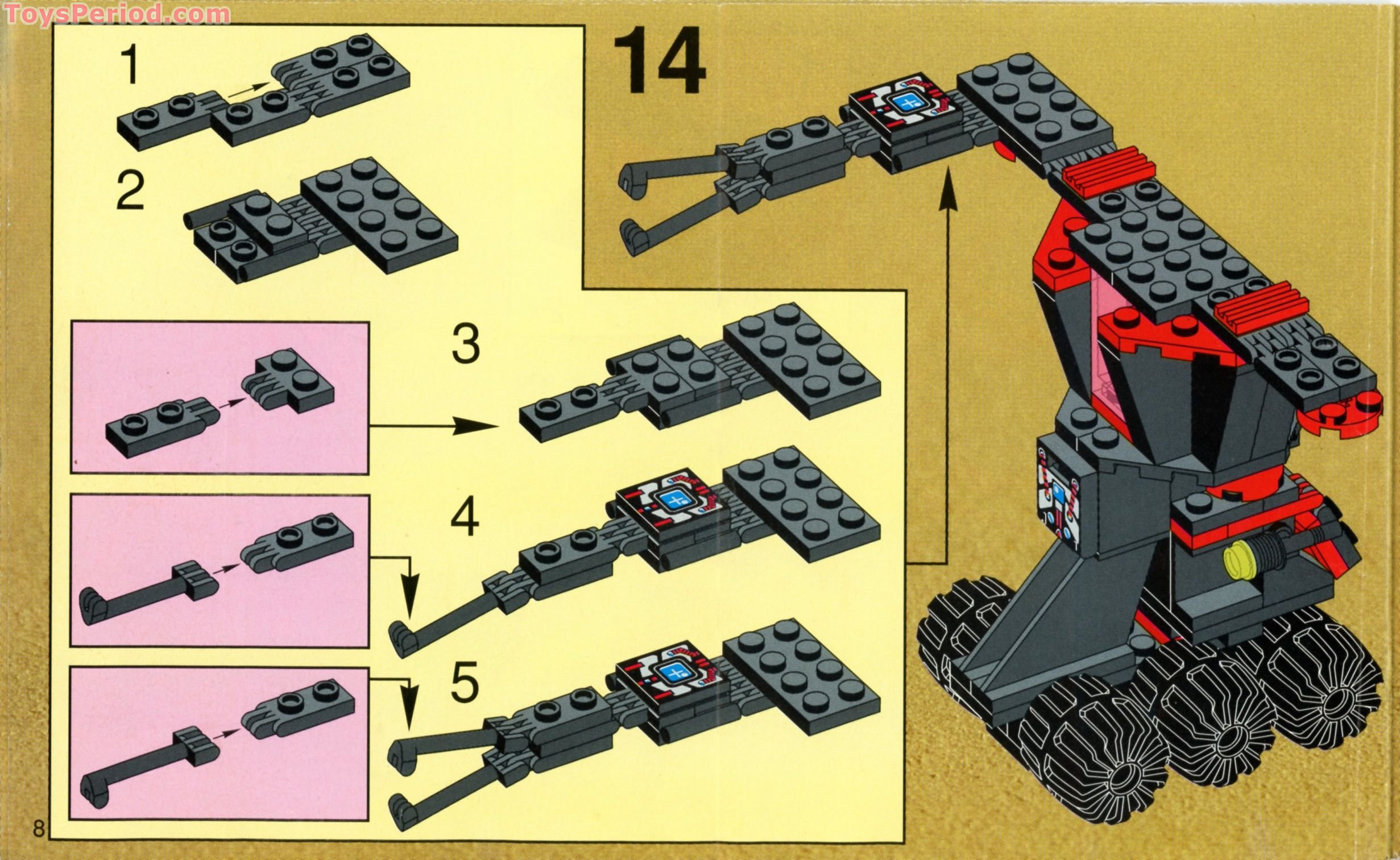 LEGO 6889 Recon Robot Instructions and Parts List