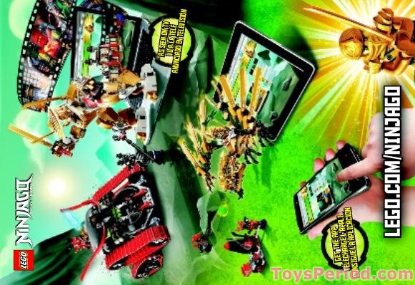 LEGO 70500 Kai's Fire Mech Instructions and Parts List