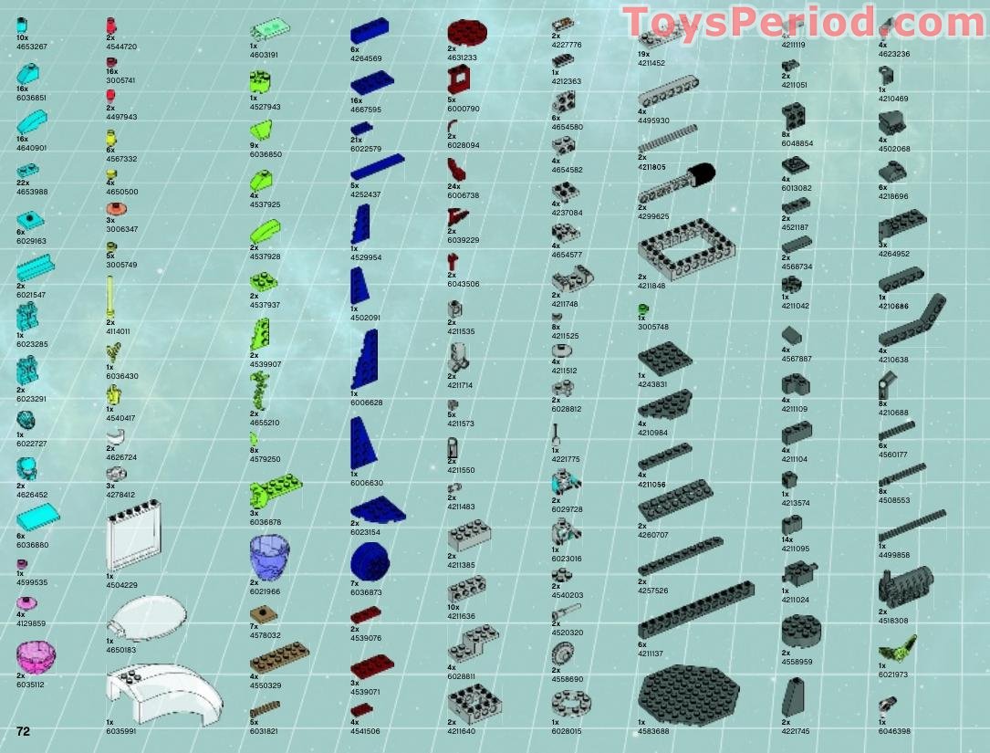 LEGO 70709 Galactic Titan Instructions and Parts List