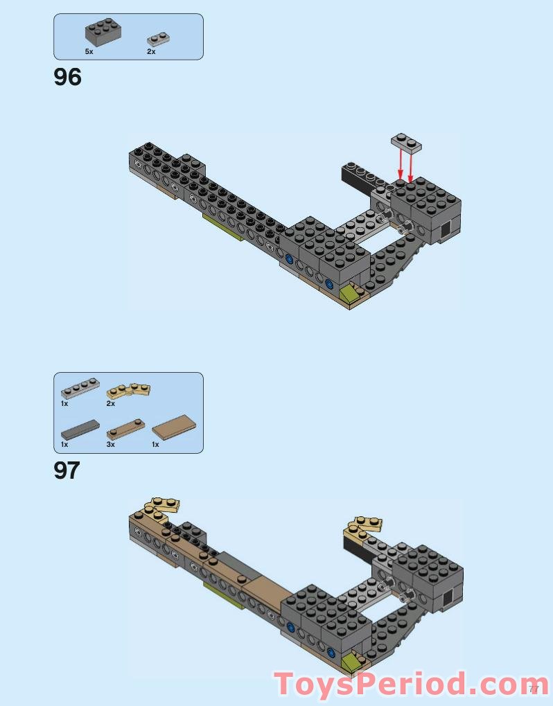 LEGO 71043 Hogwarts Castle Instructions and Parts List