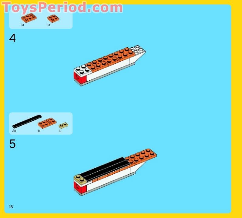 LEGO 7345 Transport Chopper Instructions and Parts List