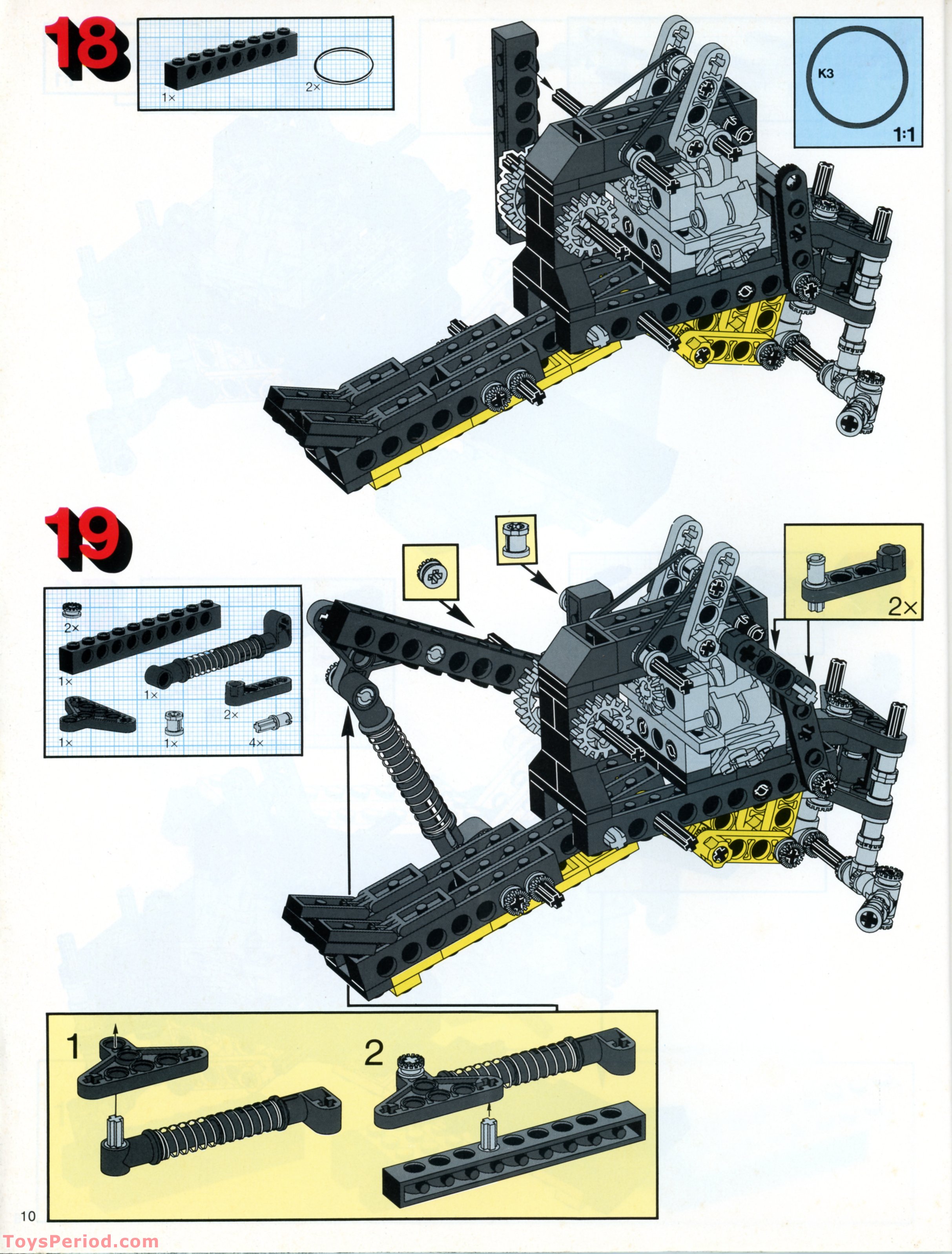 LEGO 8838 Shock Cycle Instructions and Parts List