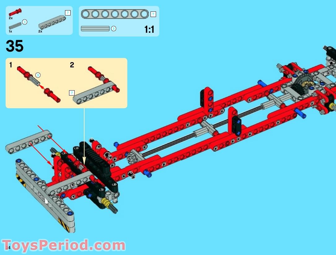 LEGO 9397 Logging Truck Instructions and Parts List