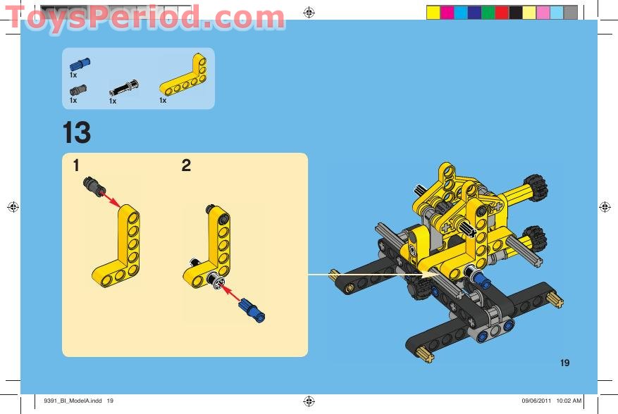 LEGO 9391 Crawler Crane Instructions and Parts List