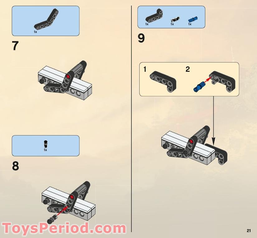 LEGO 2506 Skull Truck Instructions and Parts List