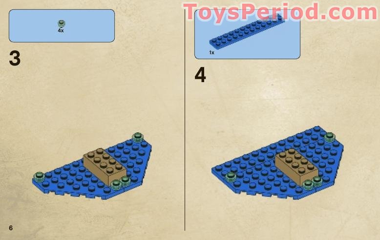 LEGO 4192 Fountain of Youth Instructions and Parts List