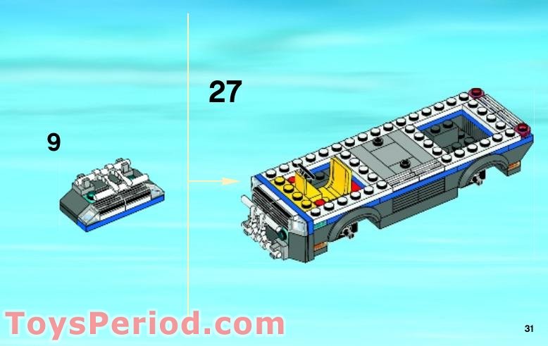 LEGO 4441 Police Dog Van Instructions and Parts List