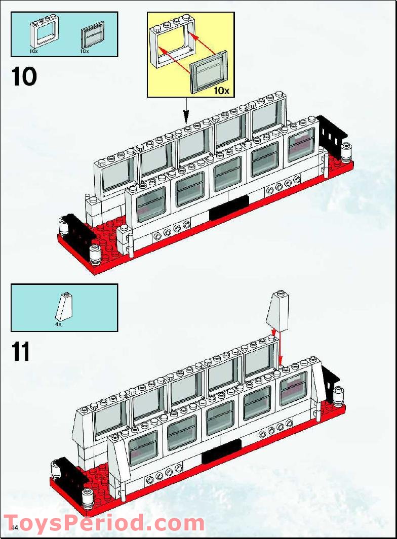LEGO 10173 Holiday Train Instructions and Parts List