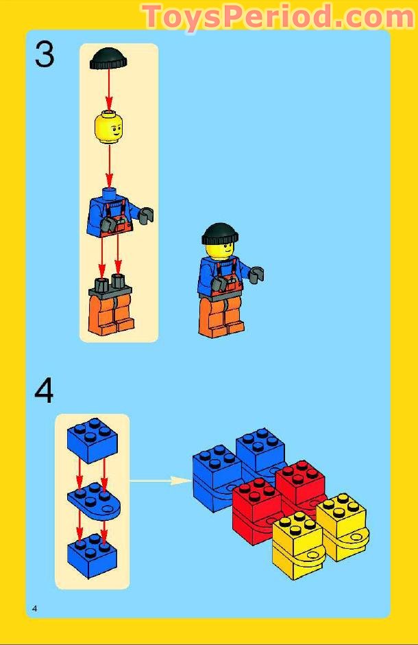 LEGO 6186 Build Your Own LEGO Harbor Instructions and Parts List