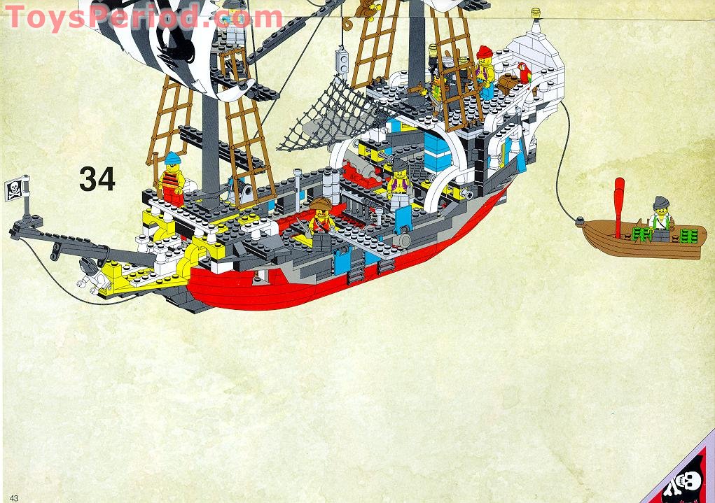 LEGO 6289 Red Beard Runner Instructions and Parts List