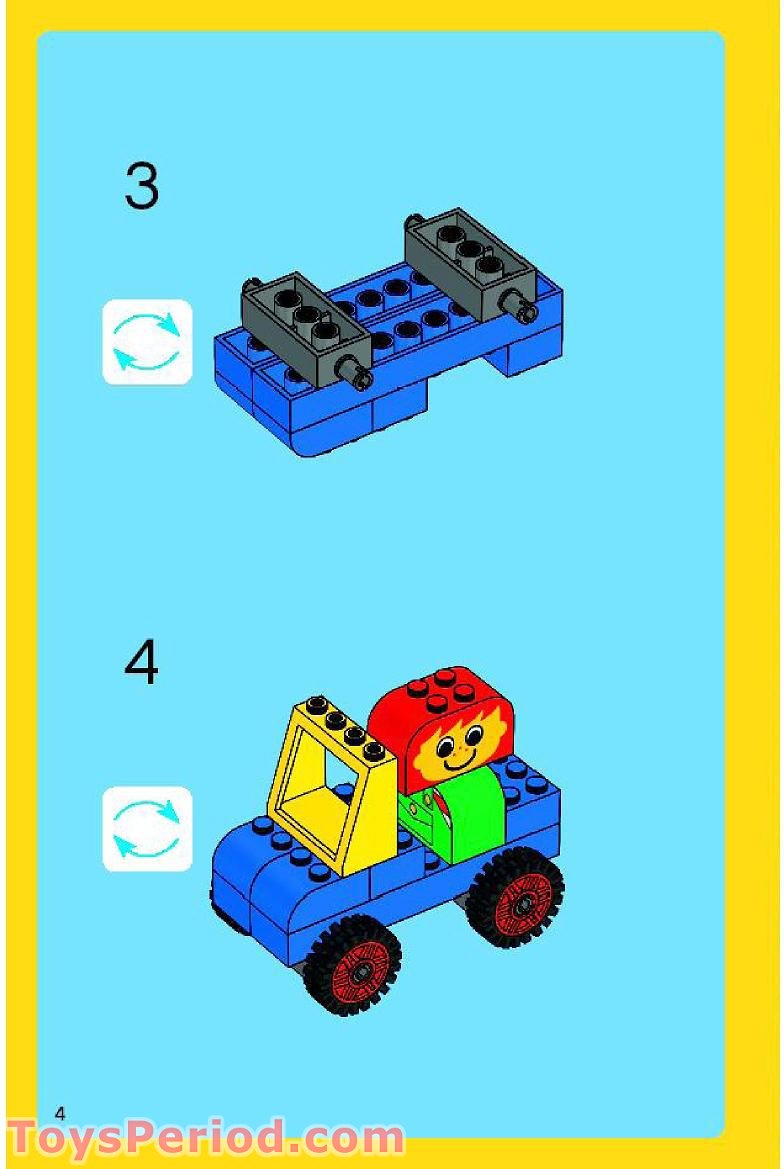 LEGO 7616 Basic Red Bucket Instructions and Parts List