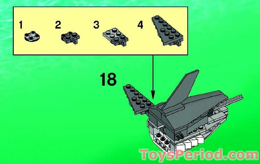 LEGO 7773 Tiger Shark Attack Instructions and Parts List