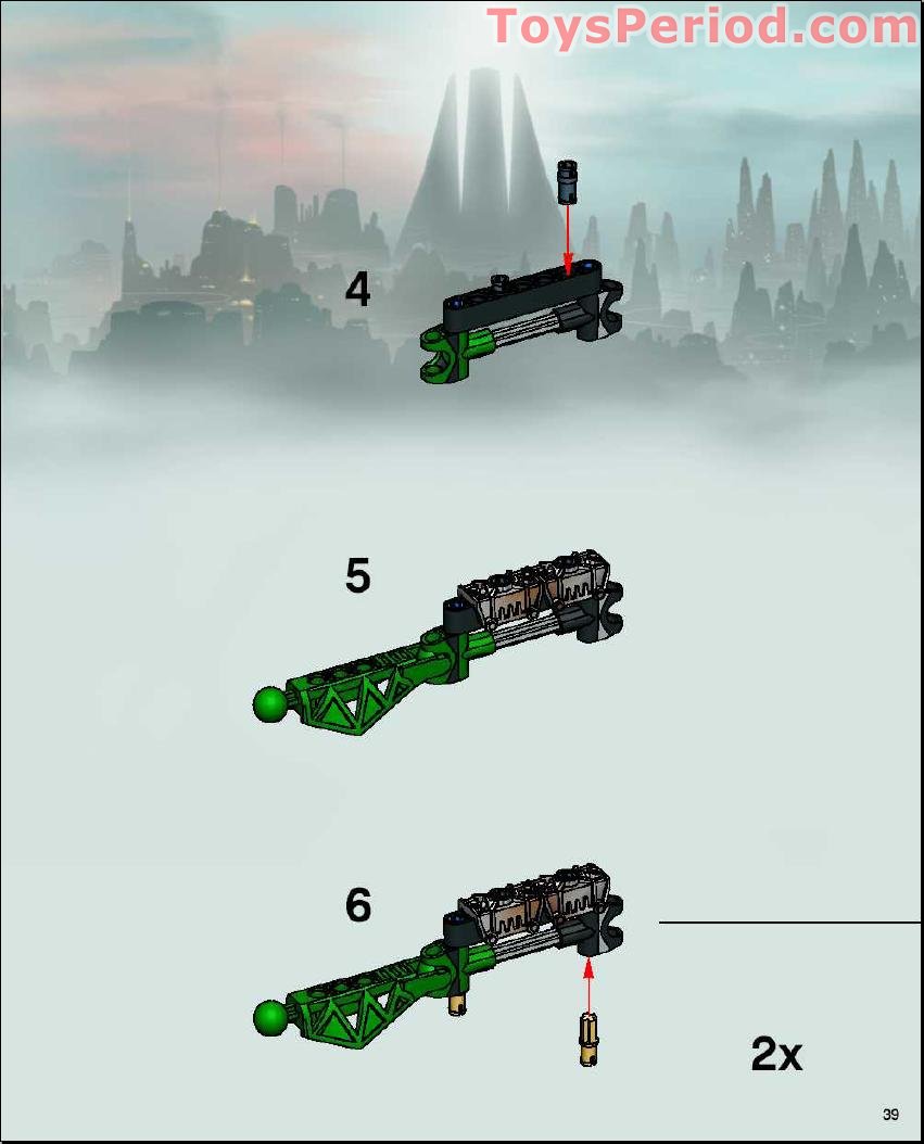 LEGO 8623 Krekka Instructions and Parts List