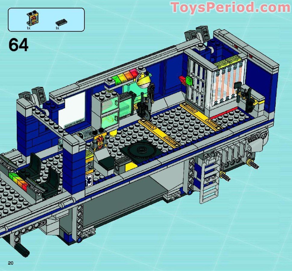 LEGO 8635 Mission 6: Mobile Command Center Set Parts Inventory and ...