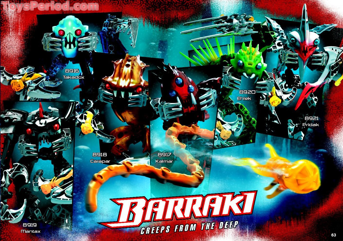 LEGO 8927 Toa Terrain Crawler Instructions and Parts List