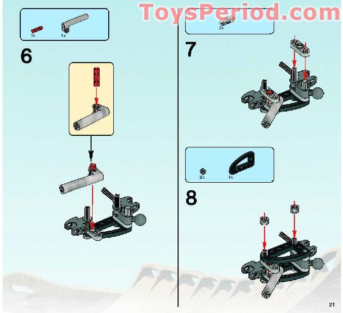 LEGO 8991 Tuma Instructions and Parts List