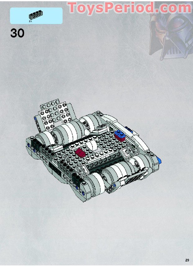 LEGO 8019 Republic Attack Shuttle Instructions and Parts List