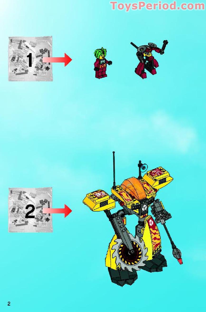 LEGO 8113 Assault Tiger Instructions and Parts List
