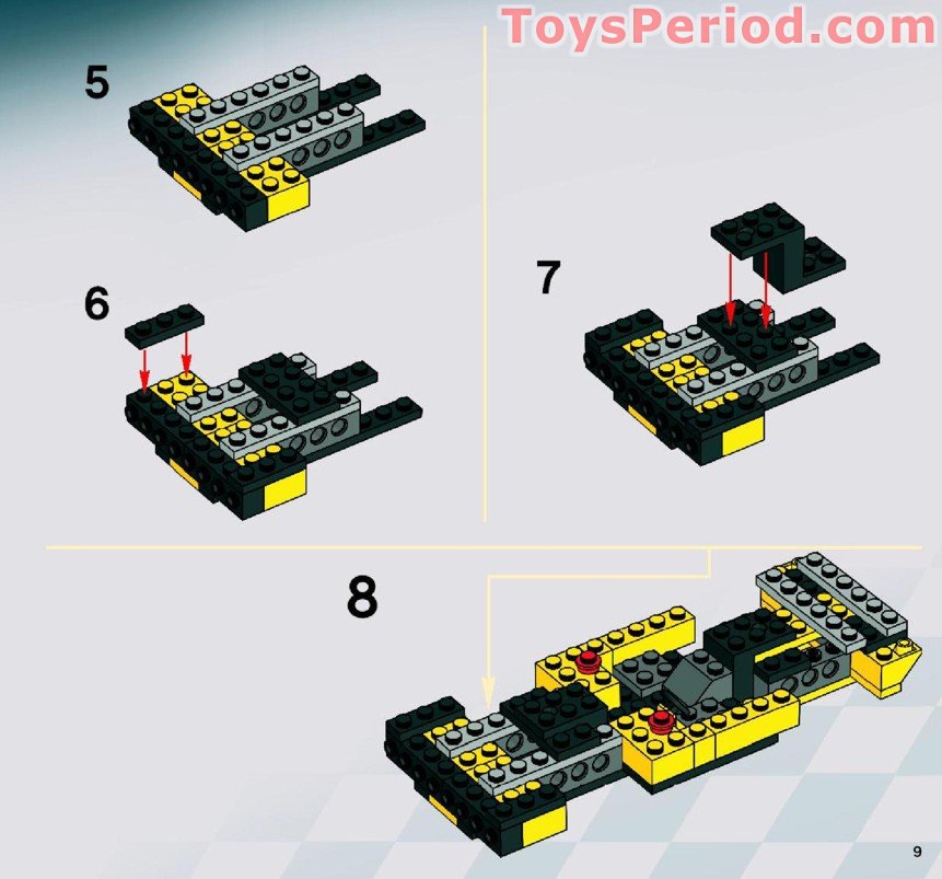 LEGO 8159 Racerxand Taejo Togokahn Instructions and Parts List
