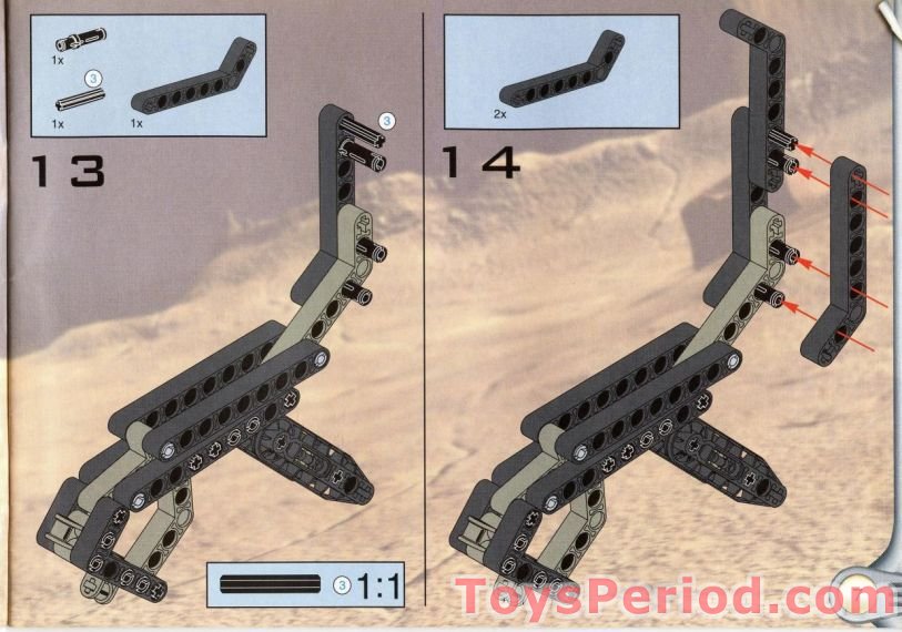 LEGO 8548 Nui-Jaga Instructions and Parts List