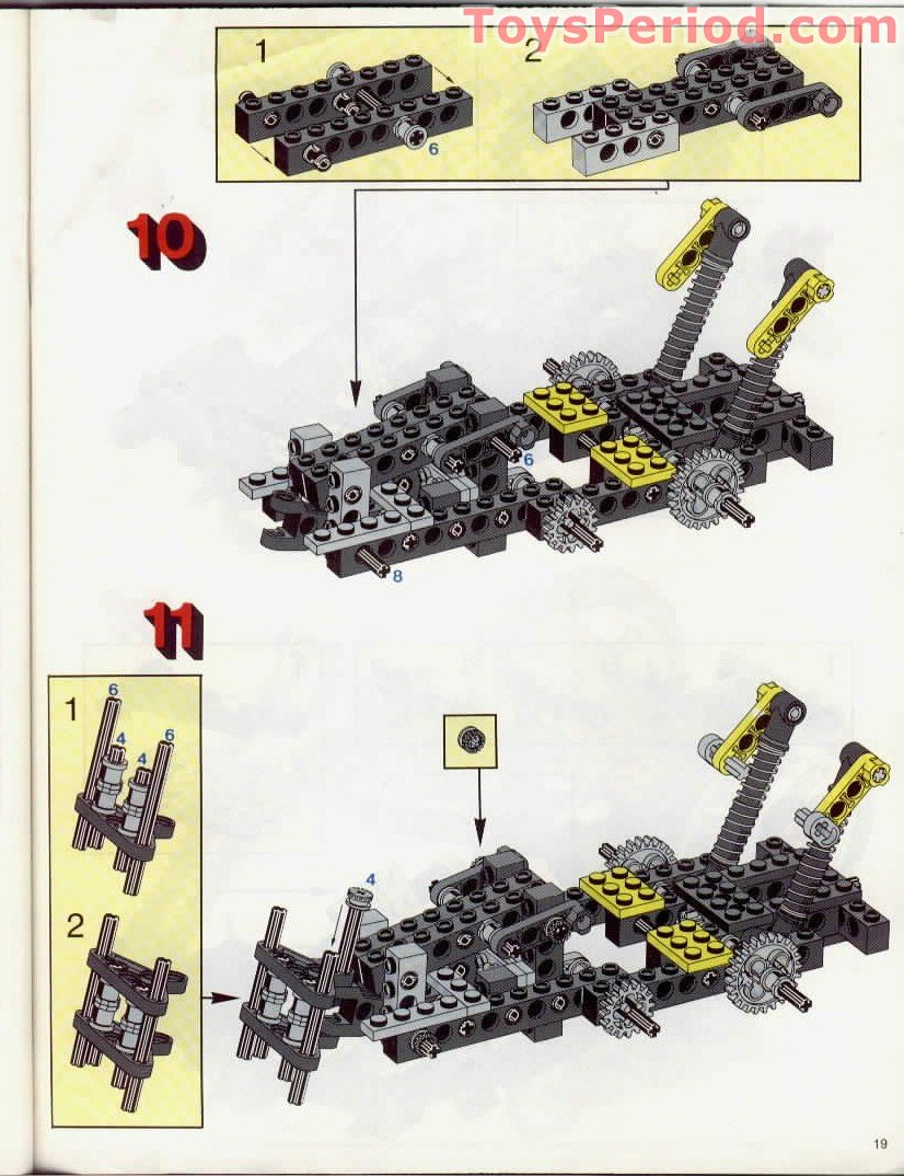 LEGO 8838 Shock Cycle Instructions and Parts List