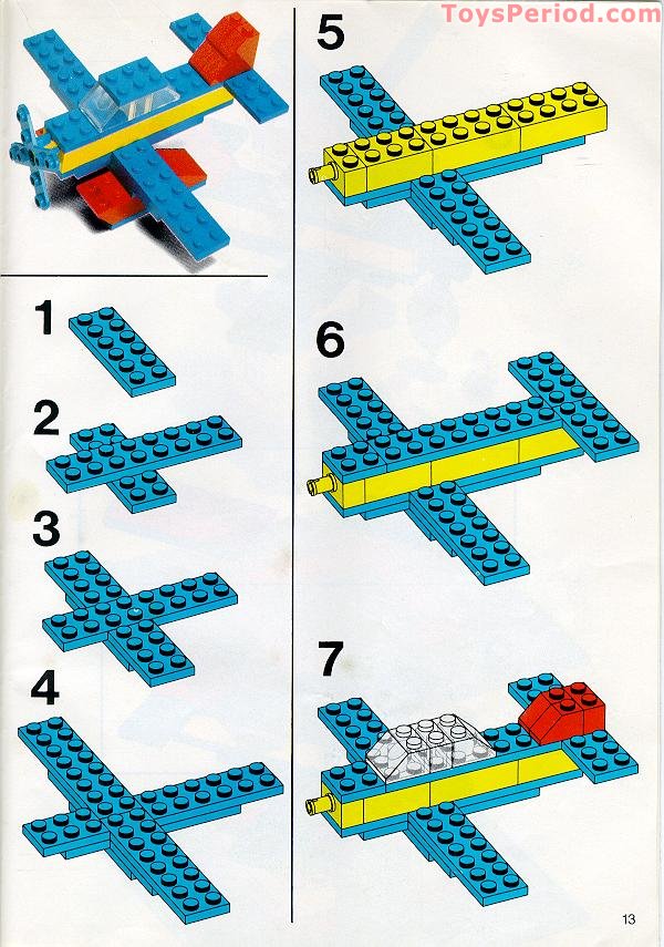 LEGO 535-1 Basic Building Set, 5 Plus Instructions and Parts List