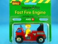 BRIO - BRIO 33632 Fast Fire Engine Wooden Railway Accessory Sweden
