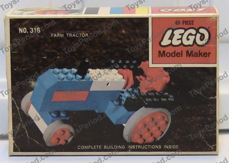 LEGO 316-2 Farm Tractor Instructions and Parts List