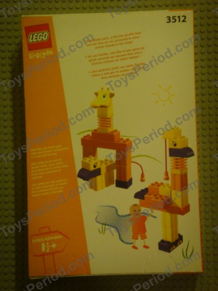 LEGO 3512 Funny Giraffe Set Parts List