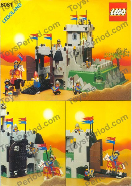 LEGO 6081 King's Mountain Fortress Instructions and Parts List