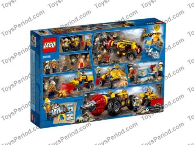 LEGO 60186 Mining Heavy Driller Set Parts List