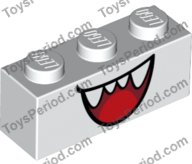 LEGO Sets with Part 3622pb124 Brick 1 x 3 with Open Mouth Smile with ...