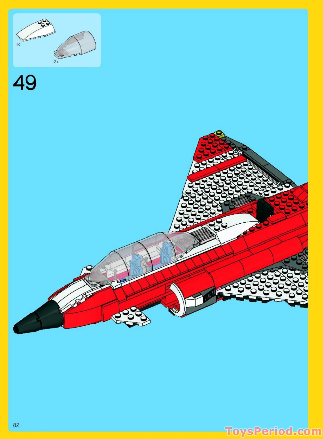 LEGO 5892 Sonic Boom Instructions and Parts List
