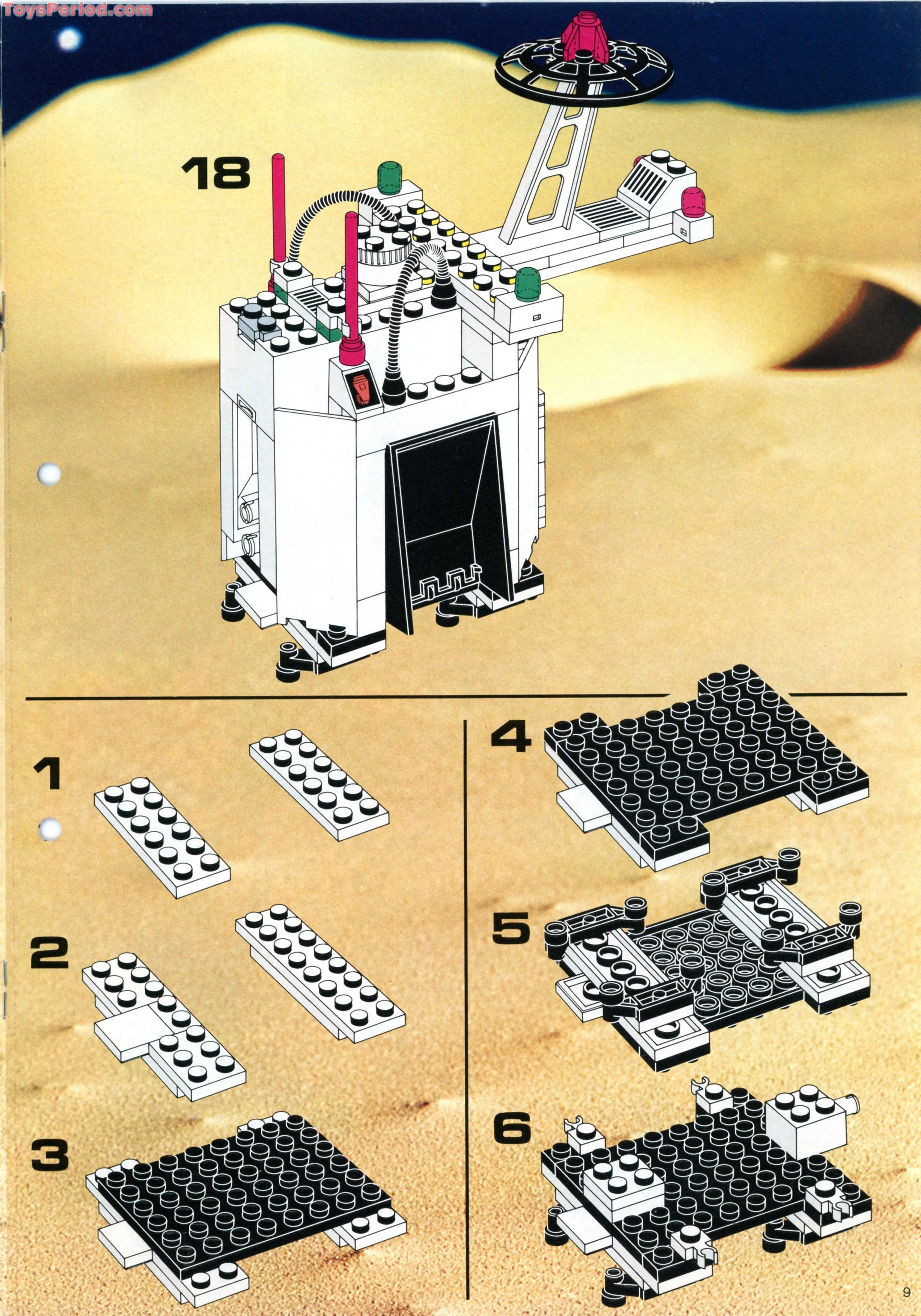 LEGO 6783 Sonar Transmitting Cruiser Instructions and Parts List