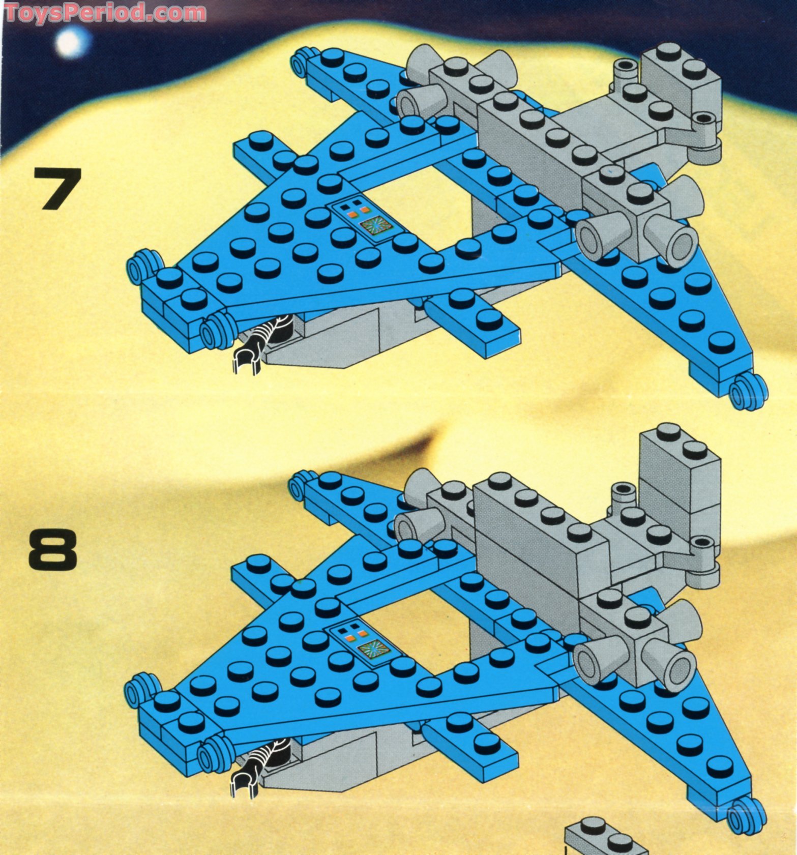 LEGO 6872 Lunar Patrol Craft Instructions and Parts List