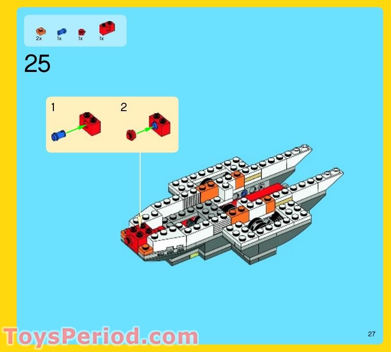 LEGO 7345 Transport Chopper Instructions and Parts List