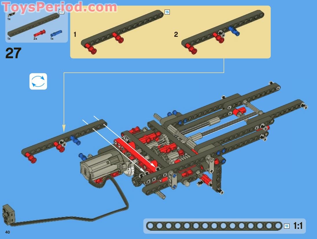 LEGO 8070 Supercar Instructions and Parts List
