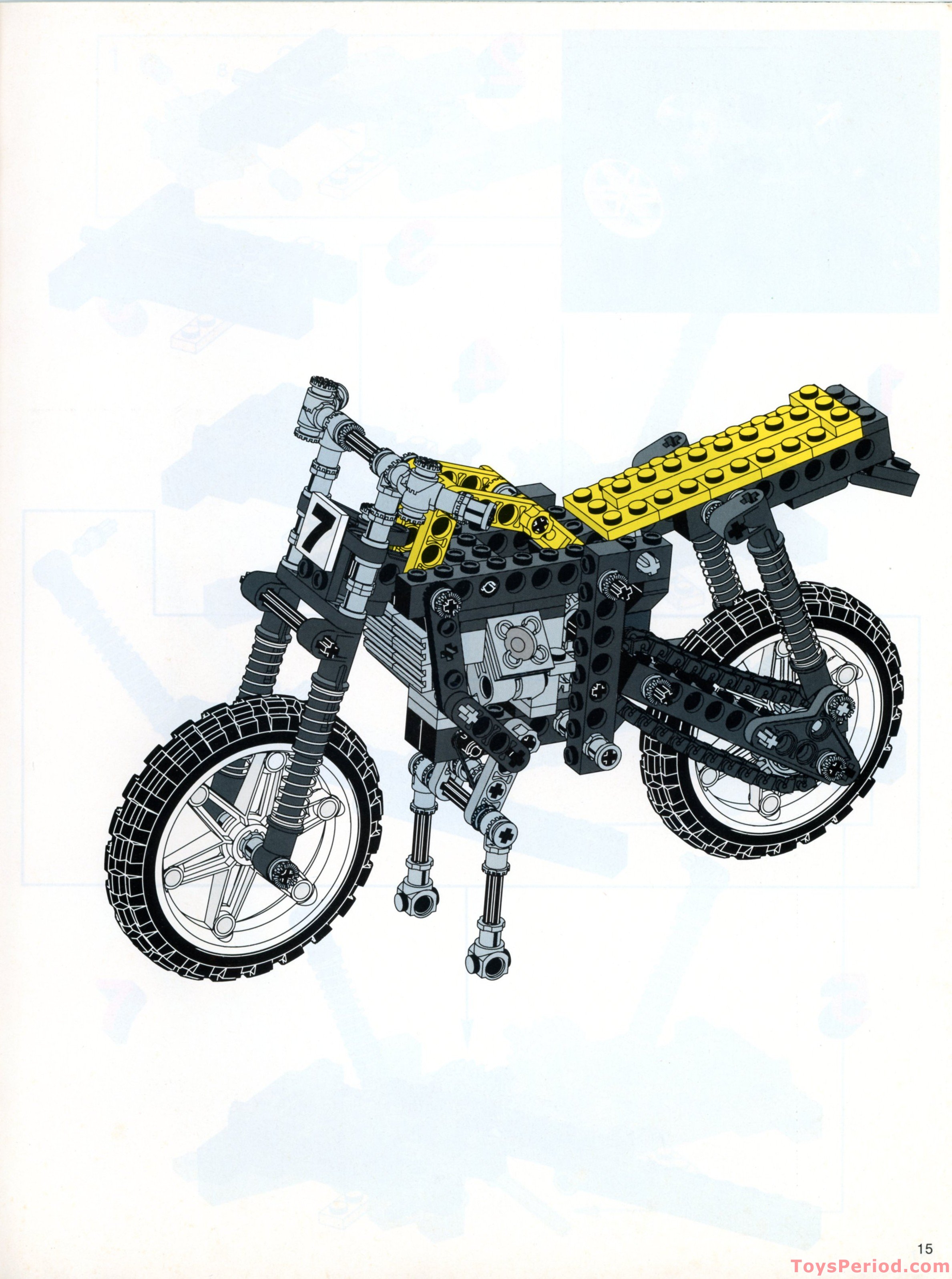 LEGO 8838 Shock Cycle Instructions and Parts List