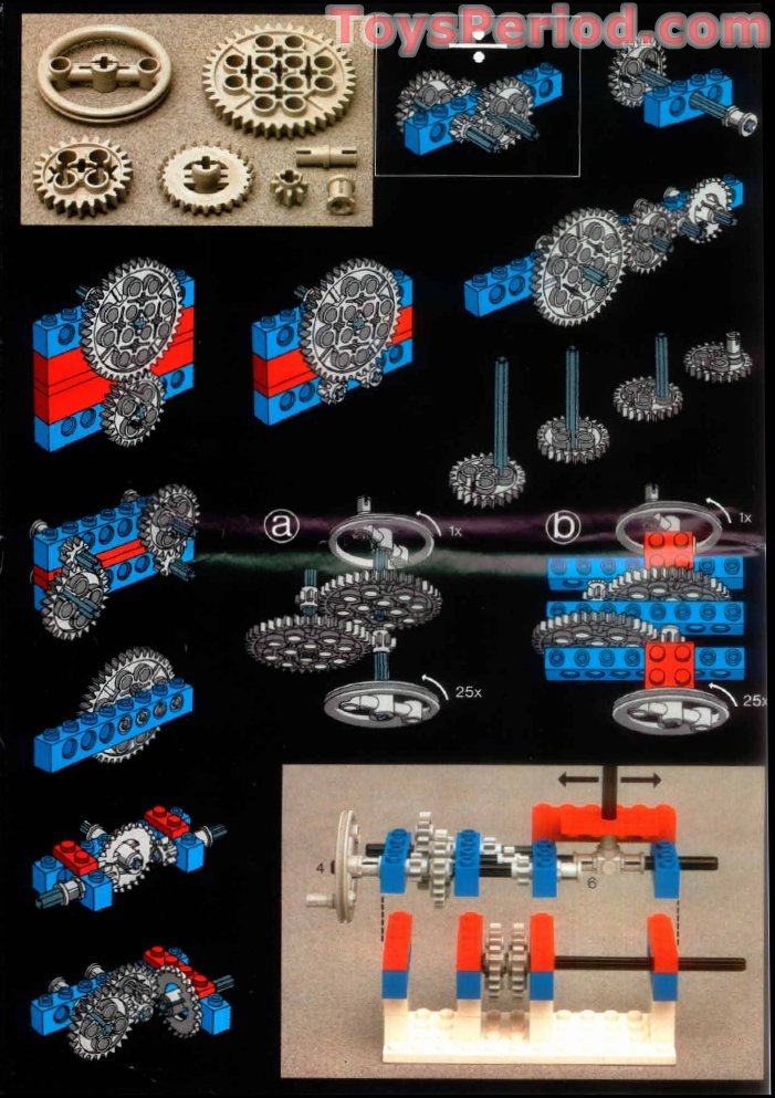 LEGO 950 Fork Lift Instructions and Parts List