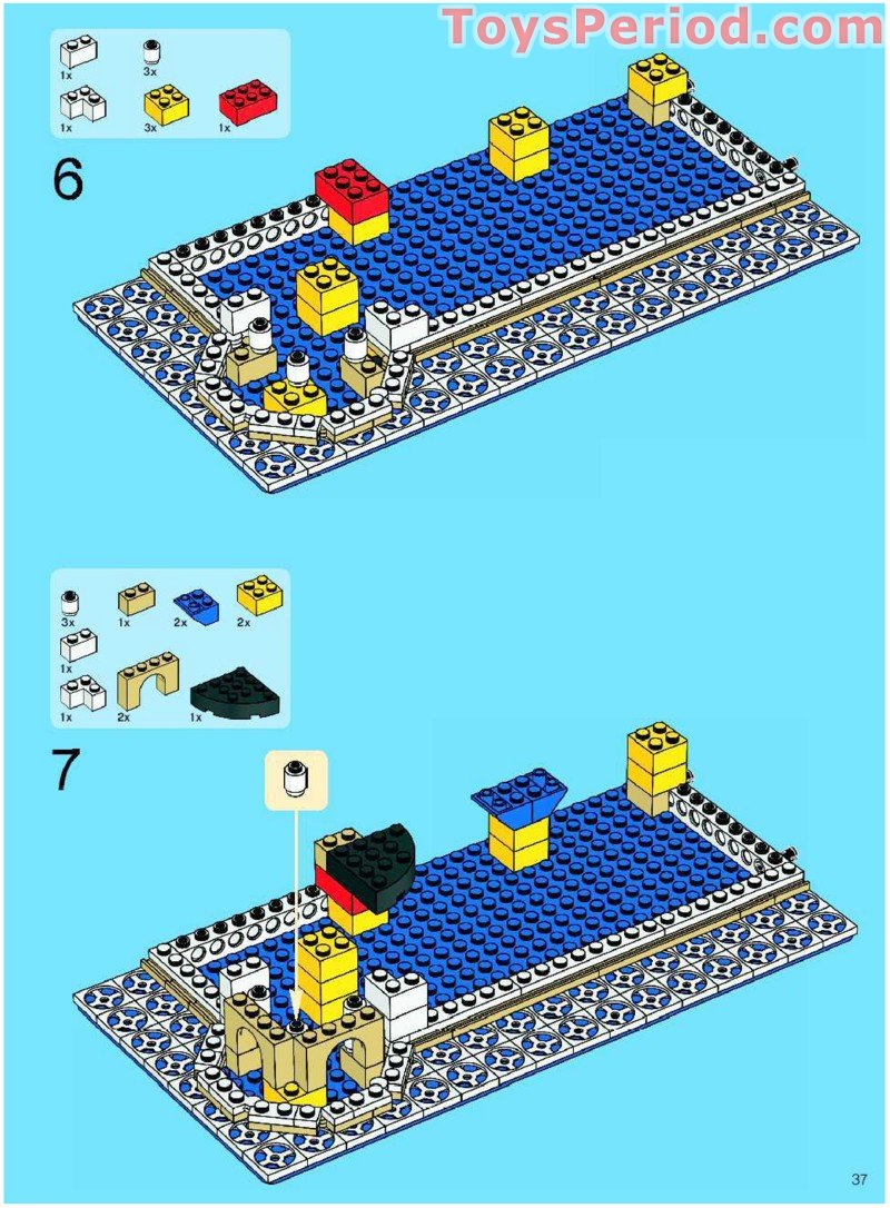 LEGO 10189 Taj Mahal Instructions and Parts List