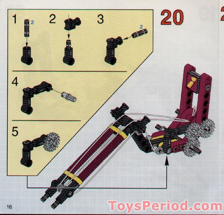 LEGO 2854 Bungee Chopper Instructions and Parts List