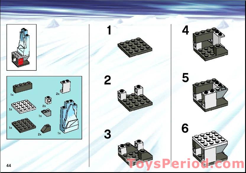LEGO 4744 Tundra Tracker Instructions and Parts List